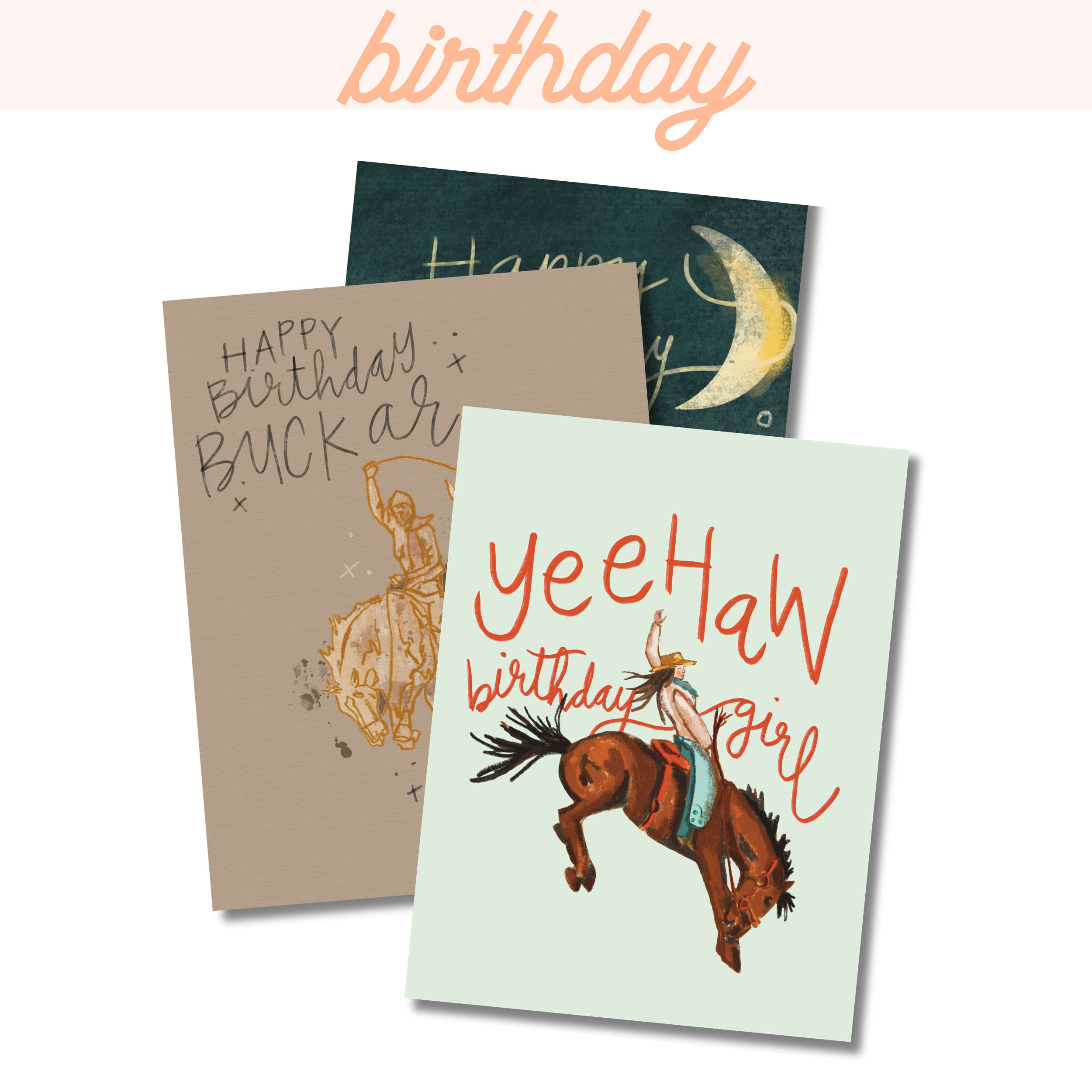 Cowboy Birthday Cards Ideas Cowboy & Western Birthday Greeting Cards