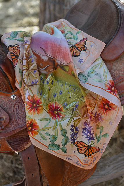 Heartland Series: The Lone Star State Inspired Wild Rag Texas Silk Sca ...